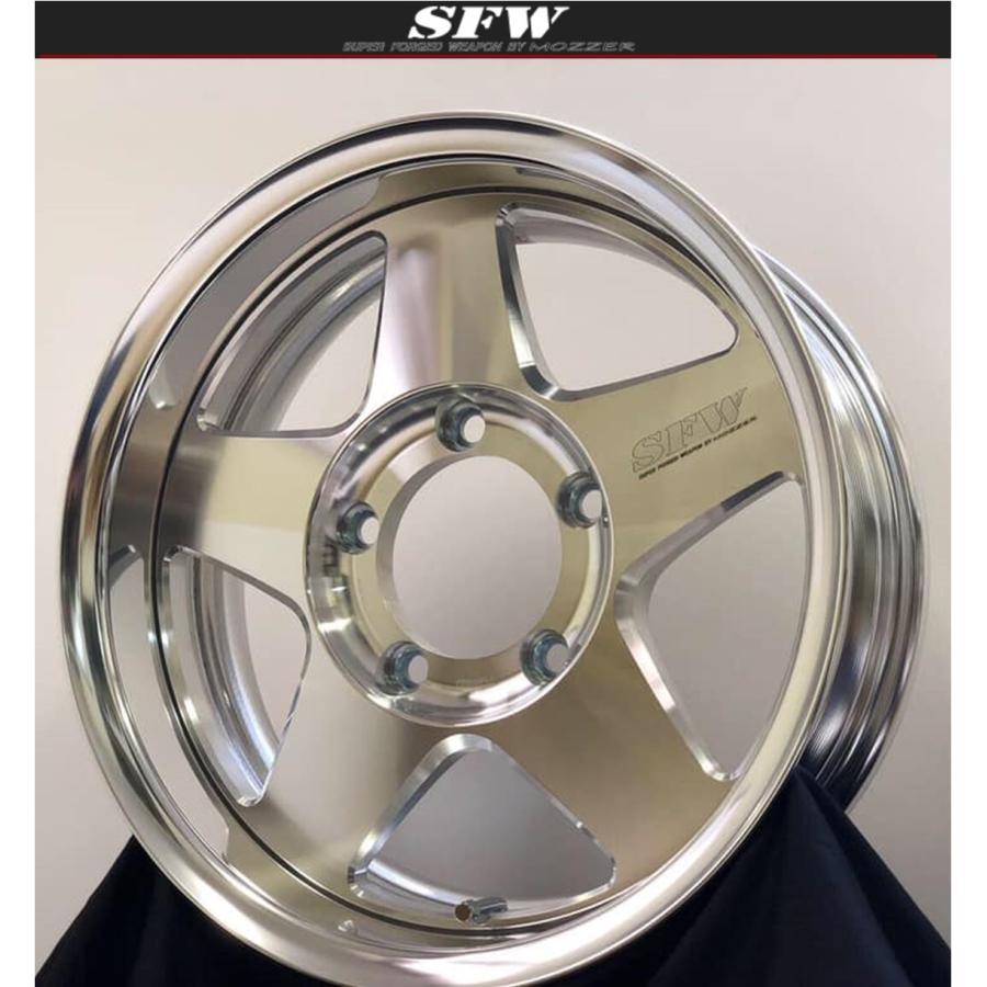 ジムニー EMC【MOZZER】SFW SJ-I（SJ-1）16x5.5J ＋22/＋17/＋10 5H/139.7 x4本セット マシーン ...