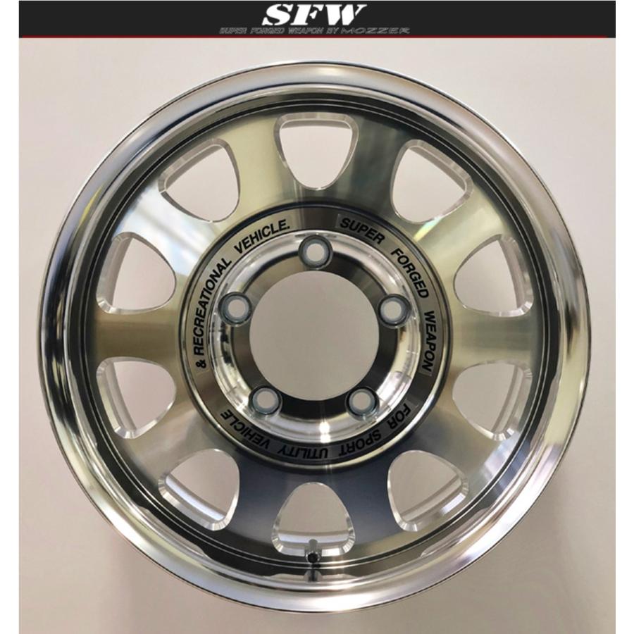ジムニー EMC【MOZZER】SFW SJ-II（SJ-2）16x6.0J ±0/-5/-12 5H/139.7 x4本セット マシーン ...