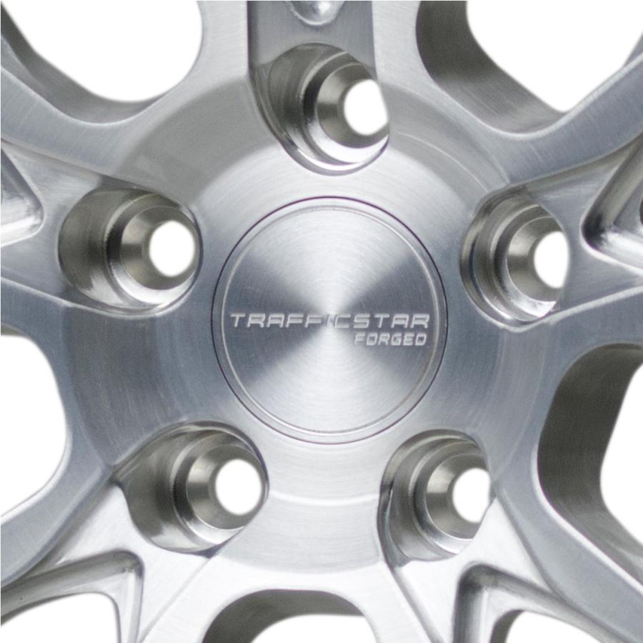 HOTSTUFF【トラフィックスター】TFS-01 20x8.5 ＋38 5H/114.3 ブラッシュド（BRS）x4本 ※6/※7 ...