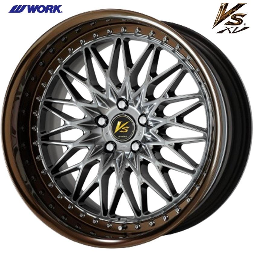 WORK ★数量限定★ ワーク【WORK】VS XV 20x8.5 +40 5/120 ブリリアントシルバーブラック/ブロンズリム(BSB ...