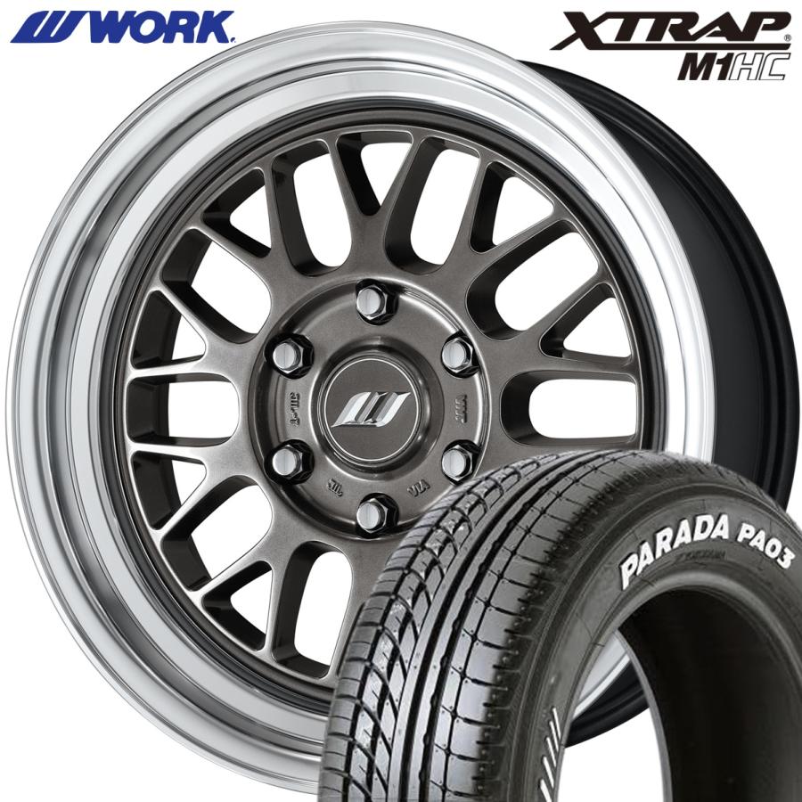 PARADA PA03 ★数量限定★WORK【ワーク】XTRAP（エクストラップ）M1HC 18x9.0 ＋25 6H/139.7 ハイパー ...