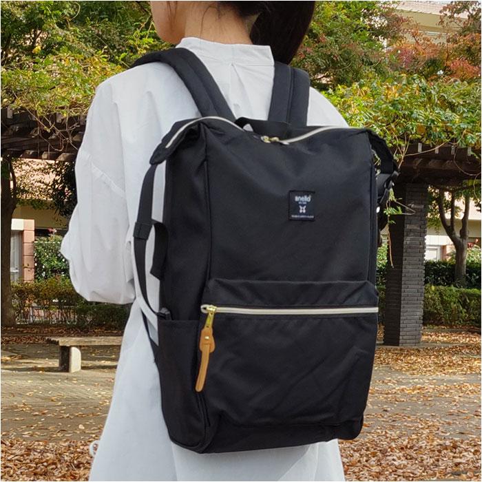 anello アネロ リュック ATS0766R 通販 レディース メンズ 通学 通勤 A4 PC収納 おしゃれ シンプル 無地 軽量 軽い 撥水 はっ水 2way トート 肩掛け ...