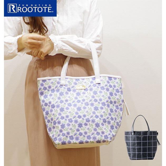 ROOTOTE Rootote ルートート トートバッグ 通販 サイドポケット MEDIUM ミディアム ラミネート 肩掛け A4 花柄 軽い 軽量 大容量 ショルダー : BACKYARD ...