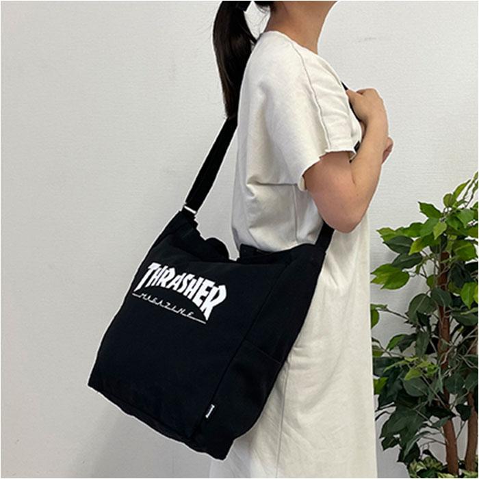 THRASHER スラッシャー トートバッグ THR-191 通販 メンズ レディース トートショルダー L 2way トート ショルダー ...