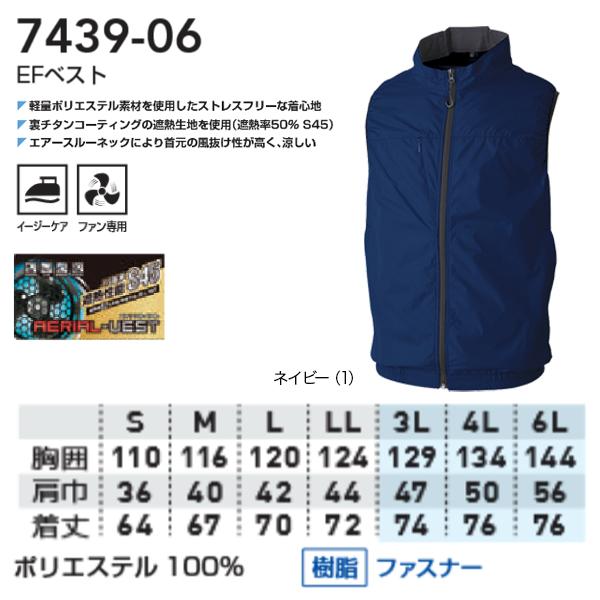 SOWA 空調ベスト EF 7439-06 ファン付ベスト ネイビー 19108 デバイス コンプリートセット 桑和 空調作業服 作業服作業着 空調ウェア 熱中症対策 : 安全靴・空調服・作業 ...
