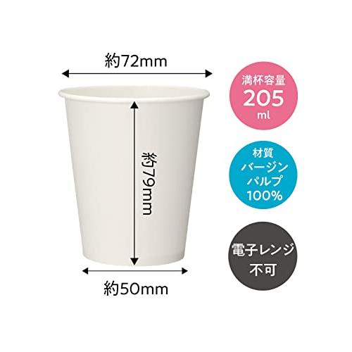 日本デキシー 紙コップ ホワイトカップ 7oz 205ml 口径72mm 高さ79mm 80個入 : mochi store - 通販 - Yahoo!ショッピング