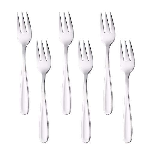 Buyit デザートフォーク ケーキフォーク 6本セット 質感良い 18-10ステンレス鋼製 鏡面仕上げ 食洗器対応 全長13.6cm シルバー … : s-7072124816433 ...
