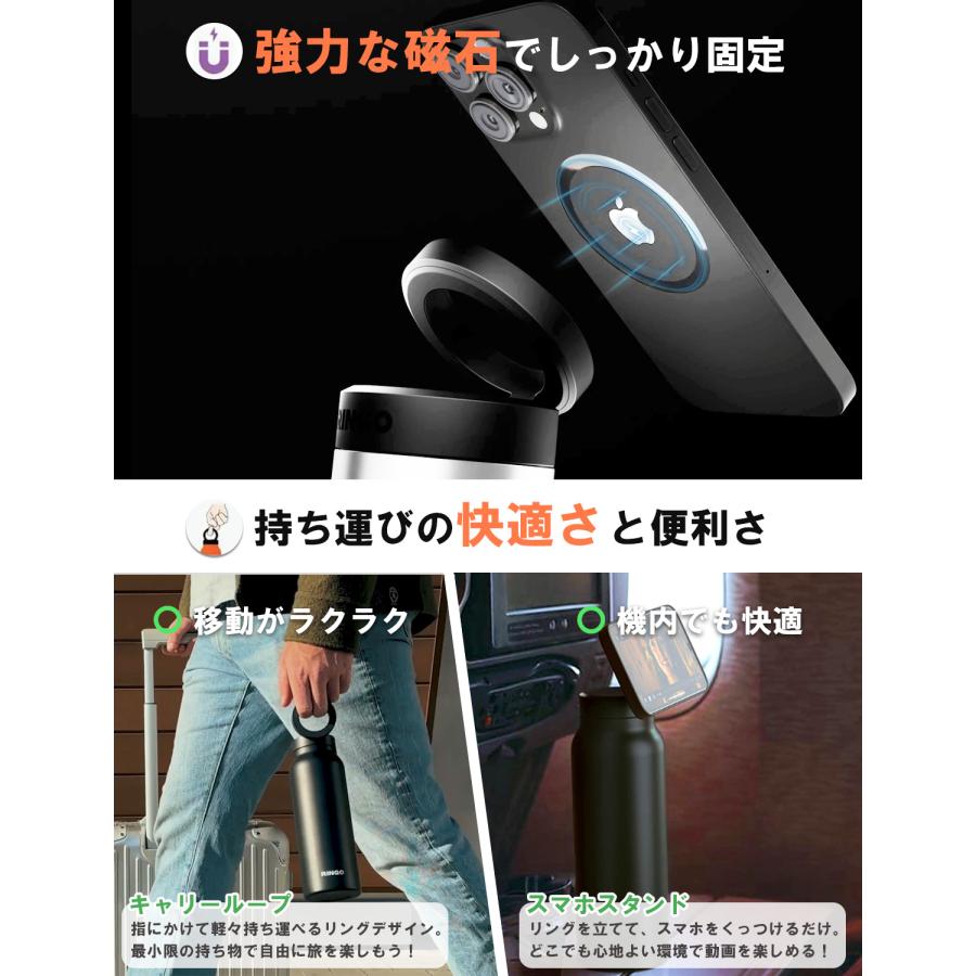 Ringo 水筒 710ml おしゃれ 保温 保冷 ステンレスボトル 洗いやすい ステンレス Magsafe スタンド 食洗機 真空断熱 食洗機可能 全機種対応 : Mobile On ...