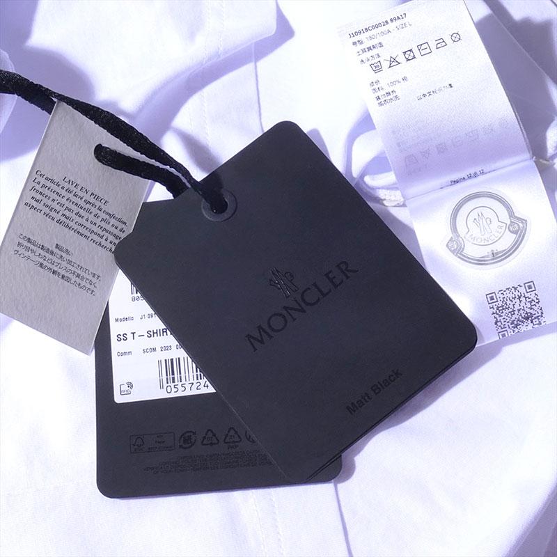 MONCLER モンクレール Tシャツ 8C00028 001ホワイト メンズ 半袖 : モーダオンラインYahoo!店 - 通販 ...