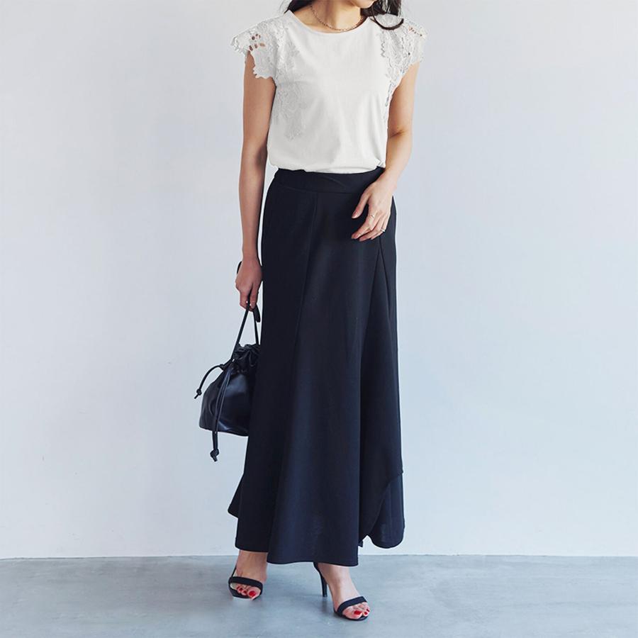 tシャツ レディース 綿 おしゃれ 細見え 40代 コットン 100% 一枚で決まる 半袖 無地 トップス 50代 レース 夏 ゆったり 上品 ...