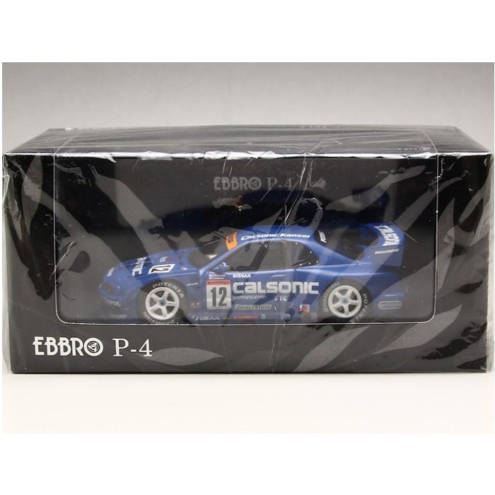 エブロ EBBRO 1/43 (P410) P-4 JGTC2002 スカイライン カルソニック GT-R R34 No.12 前期モデル ...