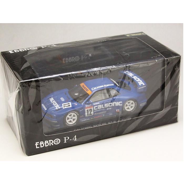 エブロ EBBRO 1/43 (P410) P-4 JGTC2002 スカイライン カルソニック GT-R R34 No.12 前期モデル ...