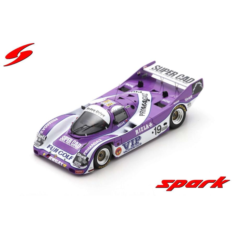 スパークモデル Spark 1/43 (S9882) Porsche 962 C #19 26th 24H Le Mans 1990 ...