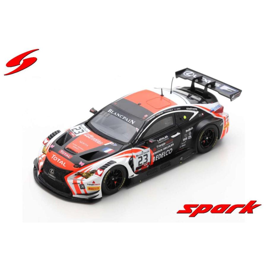 スパークモデル Spark 1/43 (SB272) Lexus RCF GT3 #23 Tech 1 Racing 24h Spa 2019 ...