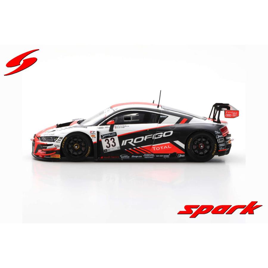 スパークモデル Spark 1/43 (SB393）Audi R8 LMS GT3 #33 Belgian Audi Club Team WRT 24H Spa 2020 ...
