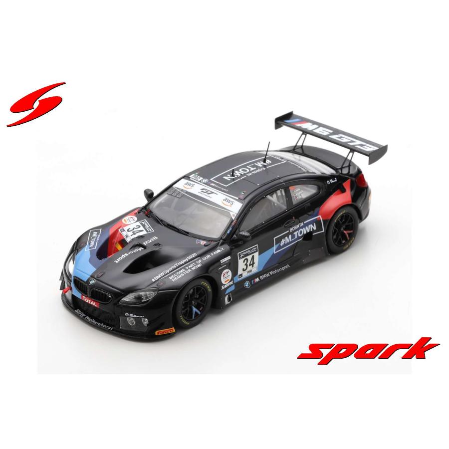 スパークモデル Spark 1/43 (SB411) BMW M6 GT3 #34 Walkenhorst Motorsport 24H ...
