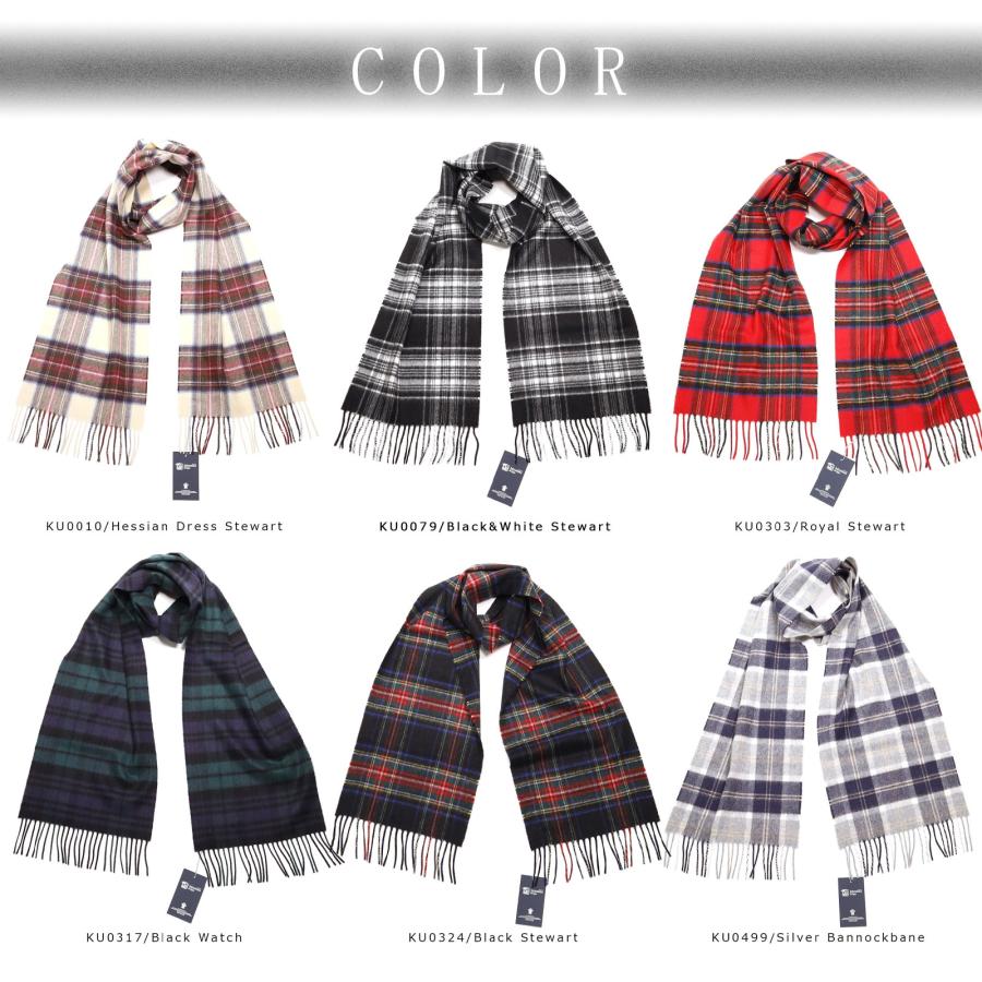 Johnstons of Elgin マフラー レディース WA16 チェック カシミヤ カシミア ジョンストンズ 小判 100% 22AW ...