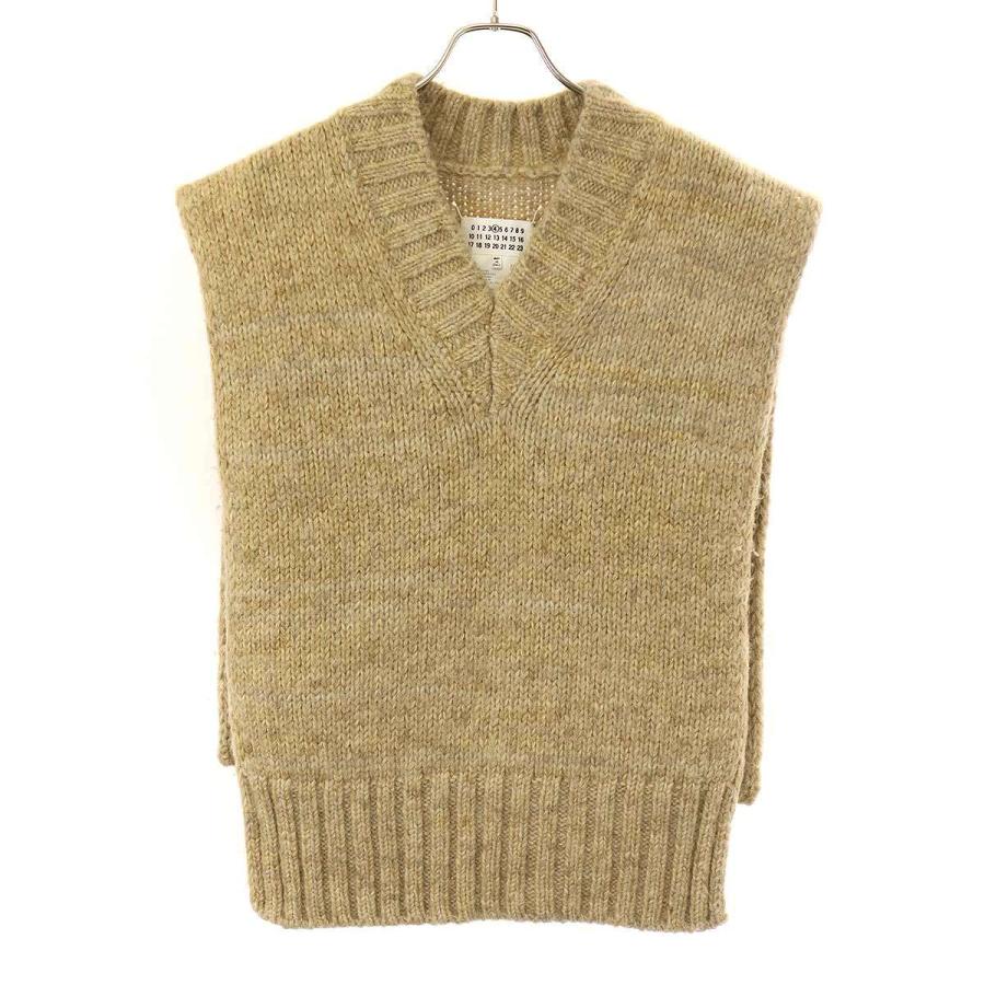 Maison Margiela4 メゾン マルジェラ 21AW ボタニカルダイタバードニットベスト S51TH0081 ベージュ系 S IT08YMXYHCNF : MODESCAPE ...