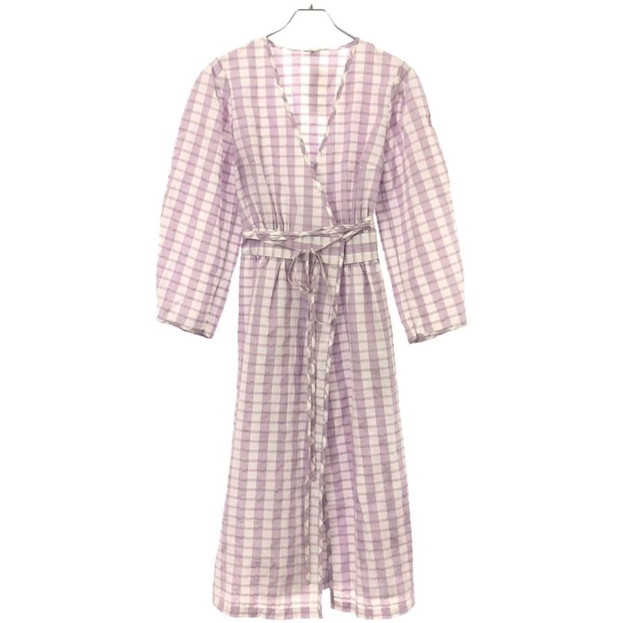 BAUM UND PFERDGARTEN バウムウンドヘルガーデン チェック柄リボンワンピース パープル 36 IT0FE72XAL3I : MODESCAPE Yahoo!ショップ - 通販 ...