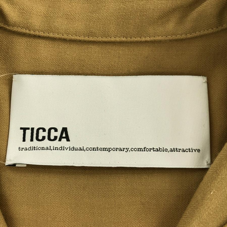 TICCA ティッカ ヘリンボーンストライプスキッパーシャツブラウス TAHA-308-02 キャメルブラウン F IT24IQJ207EO : MODESCAPE Yahoo!ショップ ...