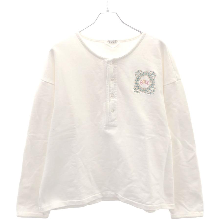 BODE NY ボーディー Daisy Never Tell Henley ヘンリーネックカットソー ホワイト M IT2EXFFVHINC : MODESCAPE Yahoo!ショップ ...