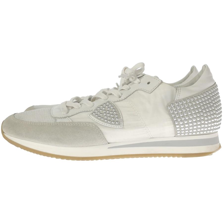 PHILIPPE MODEL フィリップモデル Trpx スタッズナイロンレザーコンビスニーカー ホワイト 42 IT5CFSDNNCZ9 : rc-it5cfsdnncz9-8sg8 ...