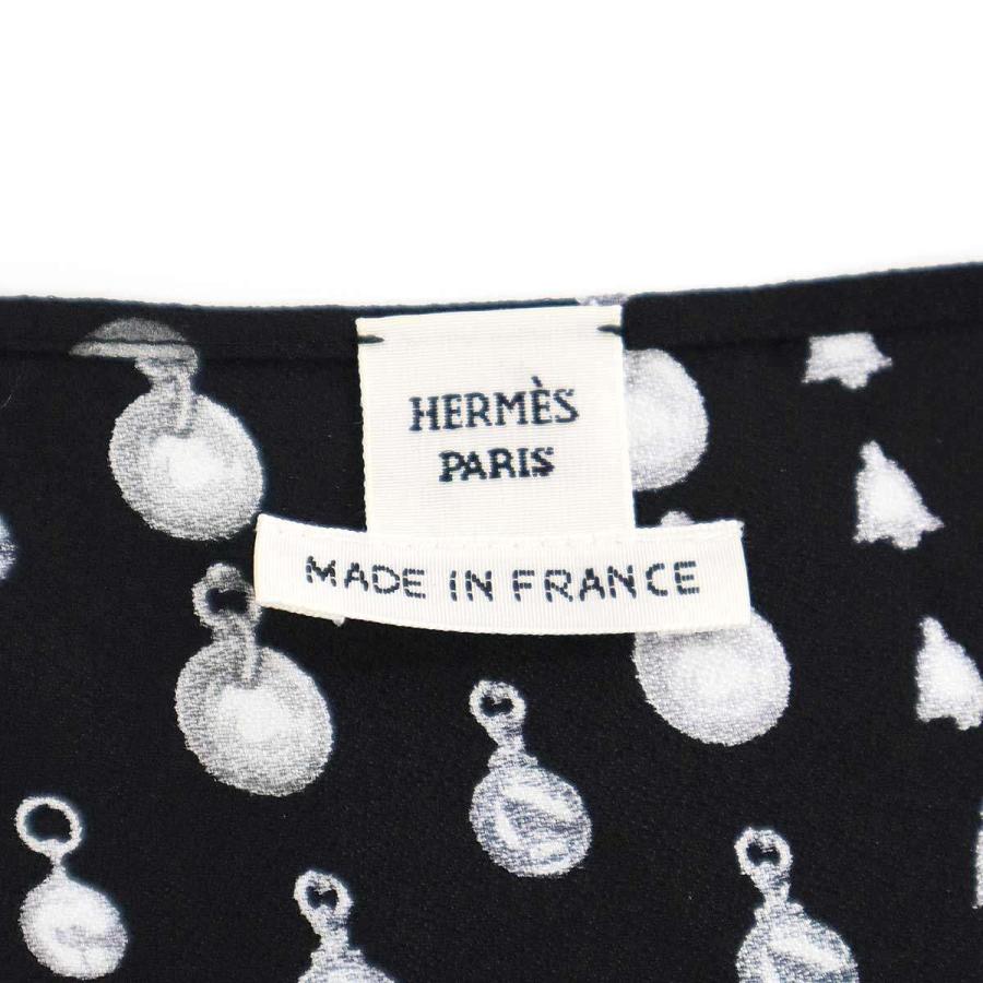HERMES エルメス 22AW ネックリボン シルクベルブラウス 2H0619DN ブラック 40 ITBAO48UA52O : MODESCAPE Yahoo!ショップ - 通販 ...