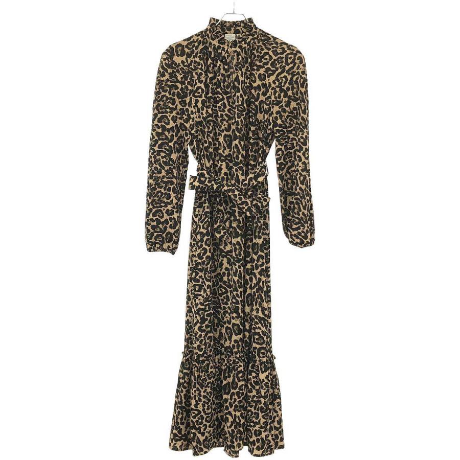 BAUM UND PFERDGARTEN バウムウンドヘルガーデン ベルテッドレオパード ドレスワンピース ベージュ ブラック 34 ITBB5JHE6GH4 : MODESCAPE ...