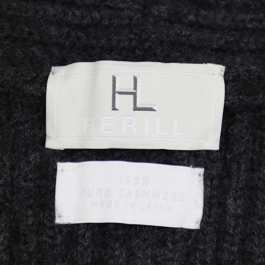 HERILL ヘリル 22AW Rib Stitch Shawl Cardigan カシミヤ HERILL ヘリル 22AW Rib Stitch Shawl Cardigan カシミヤ
