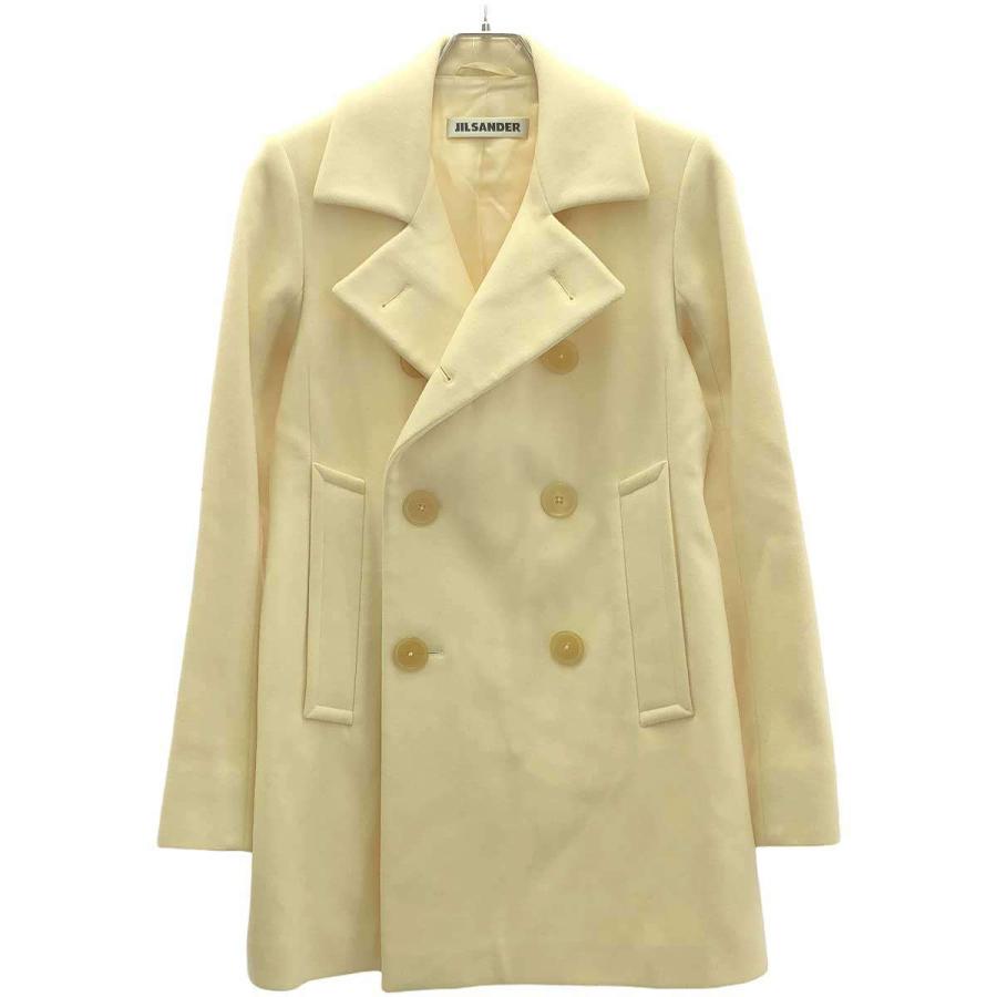 JIL SANDER ジルサンダー ウールPコート ホワイト 36 ITDP54MUQ6MM : MODESCAPE Yahoo!ショップ - 通販 - Yahoo!ショッピング