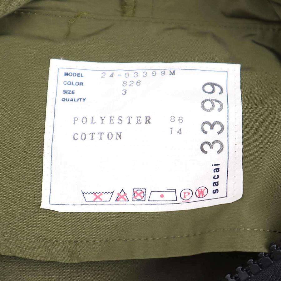 sacai サカイ 24SS Taffeta Blouson フーデッドジャケット 24 sacai サカイ 24SS Taffeta Blouson フーデッドジャケット 24