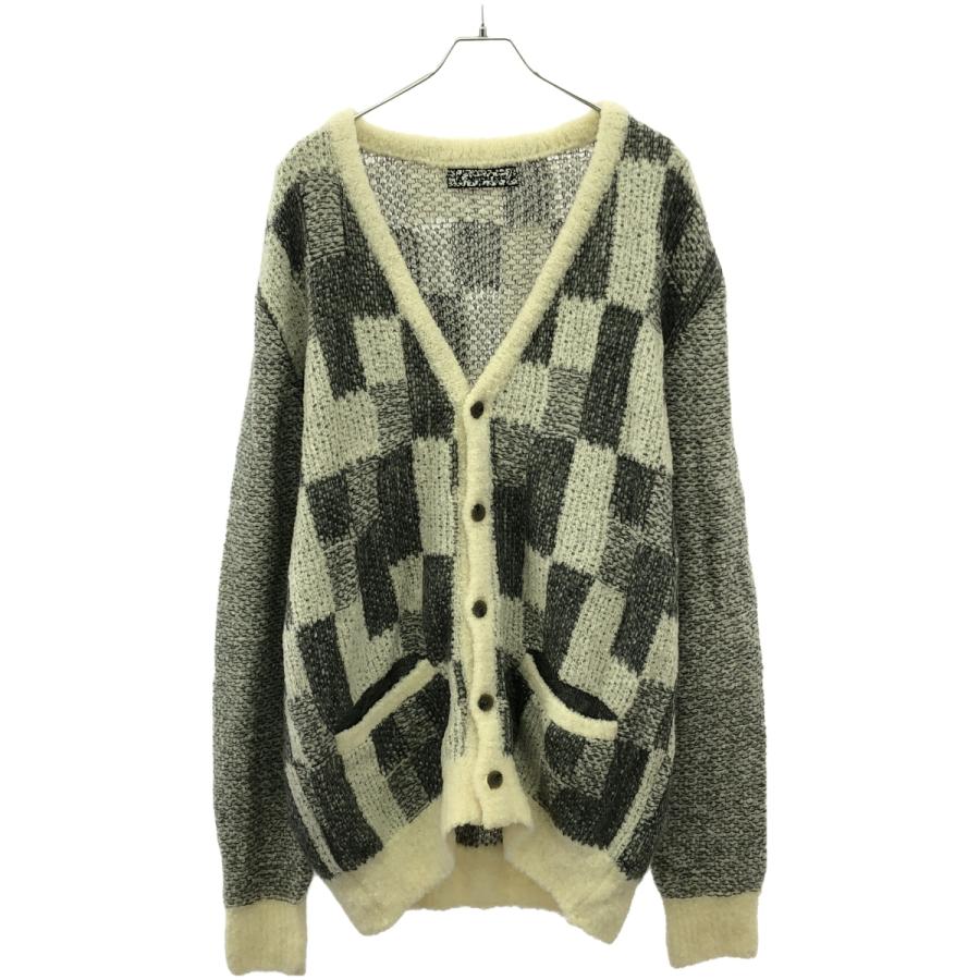 ANREALAGE アンリアレイジ 16AW NOISE ウールアルパカニットカーディガン グレー アイボリー ITGWSPXZU02C : MODESCAPE Yahoo!ショップ - 通販 ...