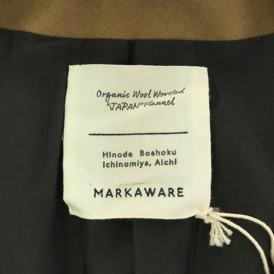 markaware マーカウェア 17AW COLLARLESS SPORTS COAT ノーカラーウールジャケット A17C-08JK01C キャメルブラウン 3 ITH11QH51TKQ ...