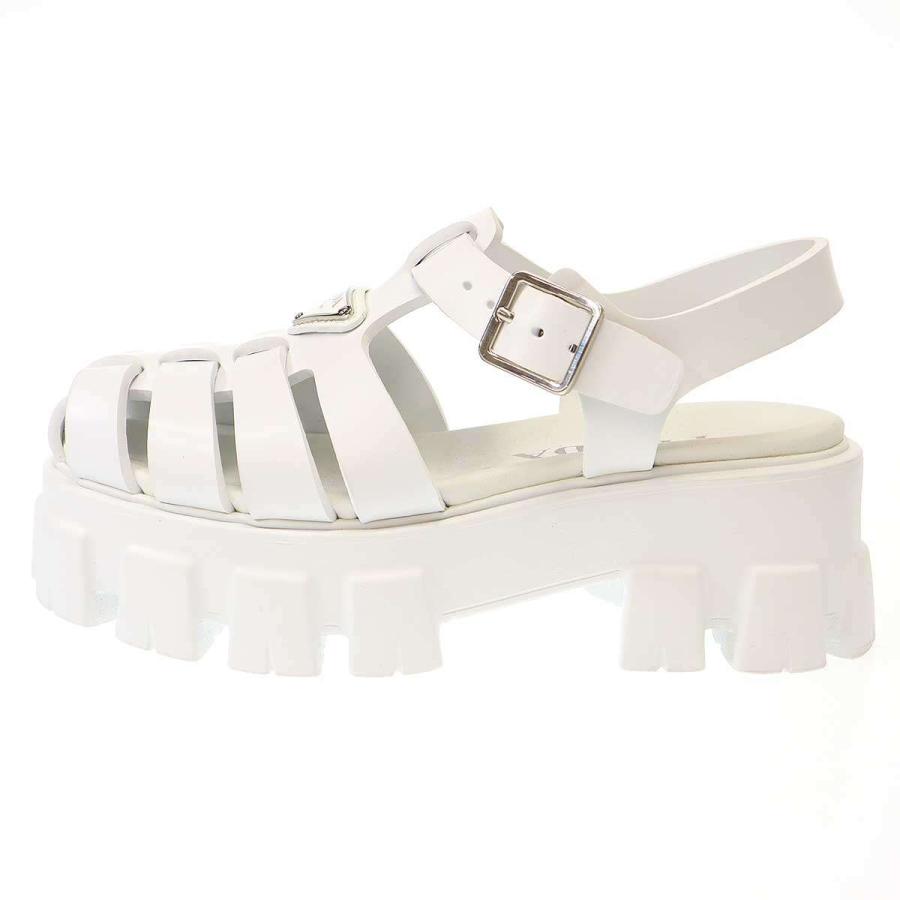 PRADA プラダ モノリスラバーサンダル ホワイト 35 ITK0BQJID9PC PRADA プラダ モノリスラバーサンダル ホワイト 35 ITK0BQJID9PC