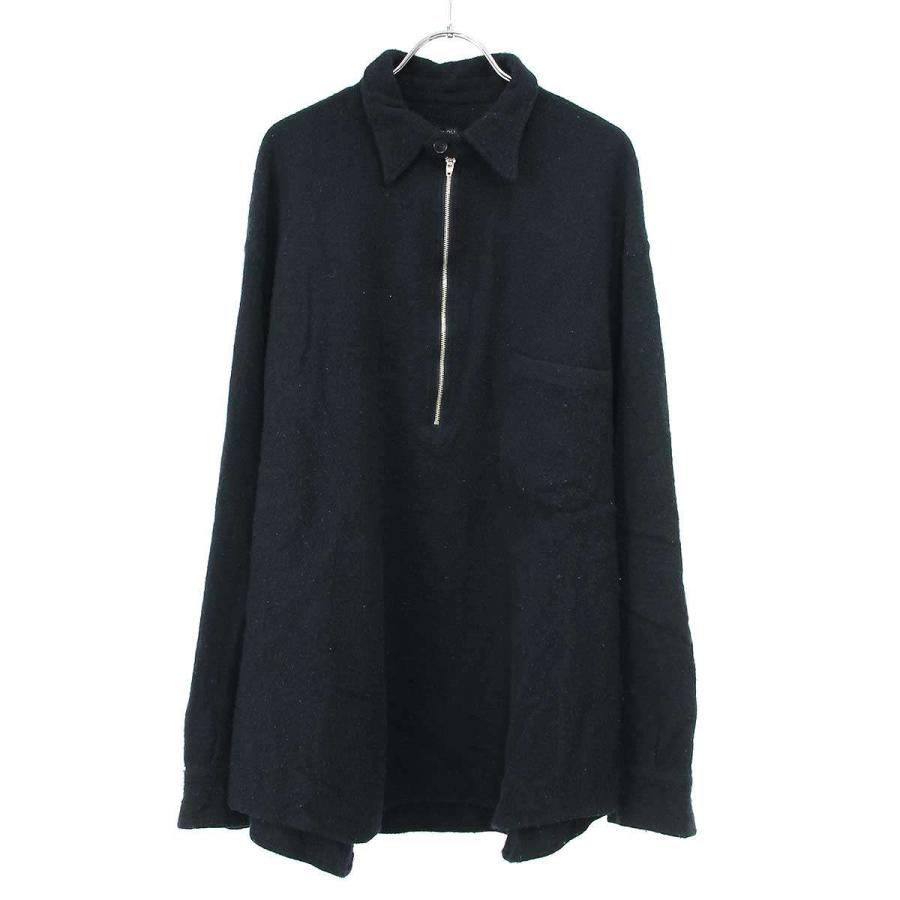 COMOLI コモリ 22AW 縮絨ウールハーフジップシャツ W03-02011 ブラック 3 ITKNL8NAJW3I : MODESCAPE Yahoo!ショップ - 通販 - Yahoo ...