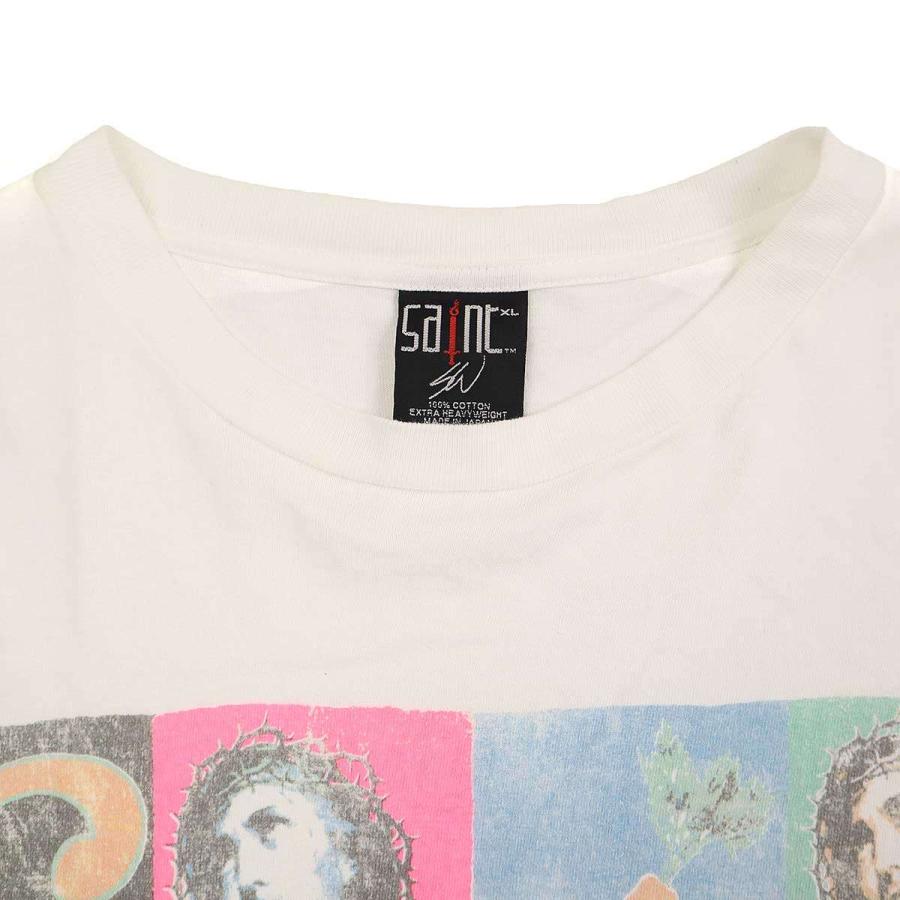 SAINT MICHAEL セントマイケル 24SS SW_SS TEE VEGES ヴィンテージ加工Tシャツ SM-YS8-0000-C15 ホワイト XL ITMOK14EB26Y ...