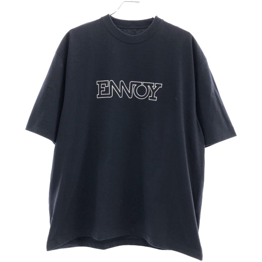 ENNOY THE PROFESSIONAL エンノイプロフェッショナル 24SS Electric Logo EMB T-Shirt ロゴTシャツ SS24BRENCT01NTL ネイビー ...