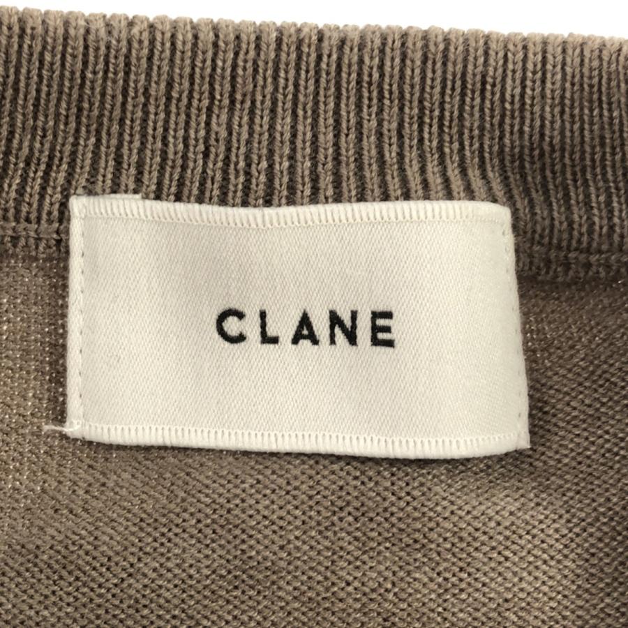 CLANE クラネ 21AW BACK FRILL LINE KNIT BLACK バックフリルラインニットセーター 11106-1292 ブラウン系 2 ITRG260V5UDU ...