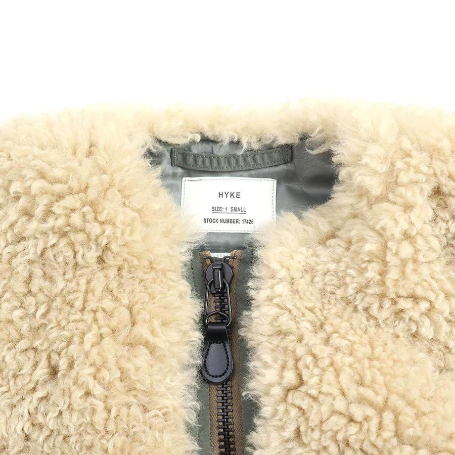 HYKE ハイク 24AW MA-1ボア切替ジャケット 242-17426 307 カーキ×ベージュ 1 ITSSHYM12DJM : MODESCAPE Yahoo!ショップ - 通販 ...