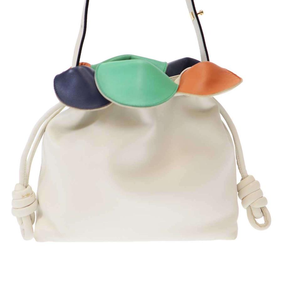 LOEWE ロエベ Flamenco Micro Petal Bag フラメンコ マイクロペダル ショルダーバッグ ホワイト ...