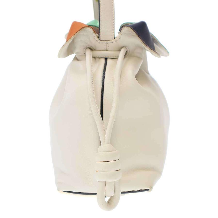 LOEWE ロエベ Flamenco Micro Petal Bag フラメンコ マイクロペダル ショルダーバッグ ホワイト ...