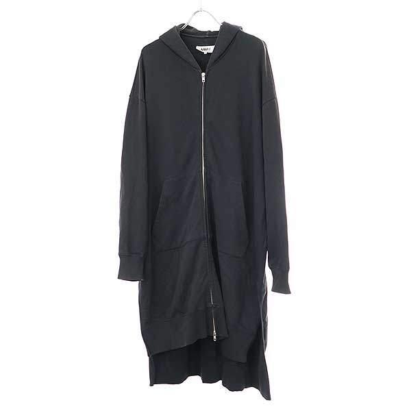 MM6 Maison Margiela エムエムシックス メゾン マルジェラ 19AW ロングジップアップパーカー S52GU0080 S25328 ブラック XS ITU95EWKA9ET ...