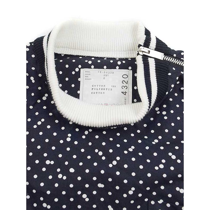 sacai サカイ 19SS Polka Dot Top ポルカドットTシャツ ダーク sacai サカイ 19SS Polka Dot Top ポルカドットTシャツ ダーク
