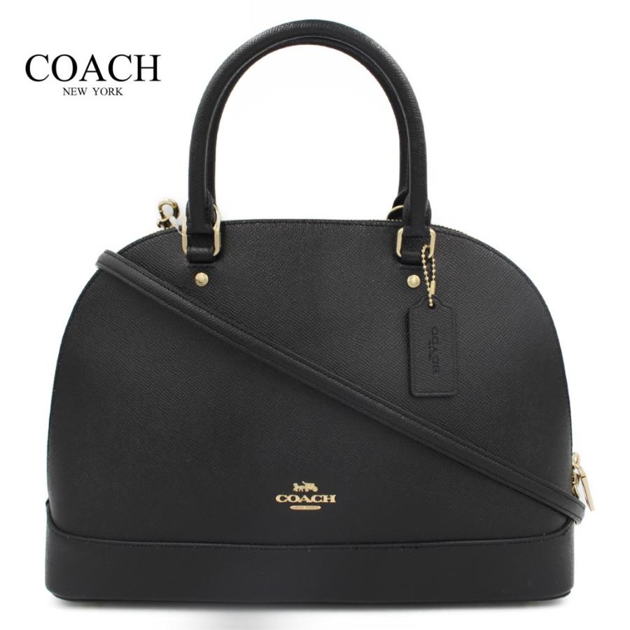 COACH コーチ バッグ ドーム型 2Way ハンドバッグ ショルダーバッグ SIERRA SATCHEL CROSSGRAIN ...