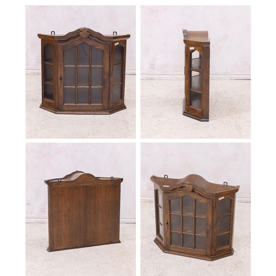 送料無料 アンティーク家具 棚 ウォールキャビネット おしゃれ 壁掛け 輸入家具 イギリス ビンテージ レトロ wk-cb-5499-wal : ソファ専門店 モデュロール - 通販 ...