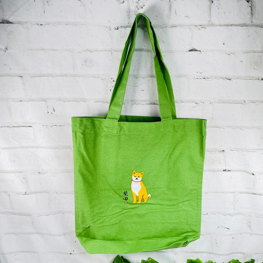 FRIENDSHILL フレンズヒル 柴田さん ラージシバタ 柴犬 A4トートバッグ グリーン US-246-136 : モフタス・ストア ヤフー店 - 通販 - Yahoo!ショッピング
