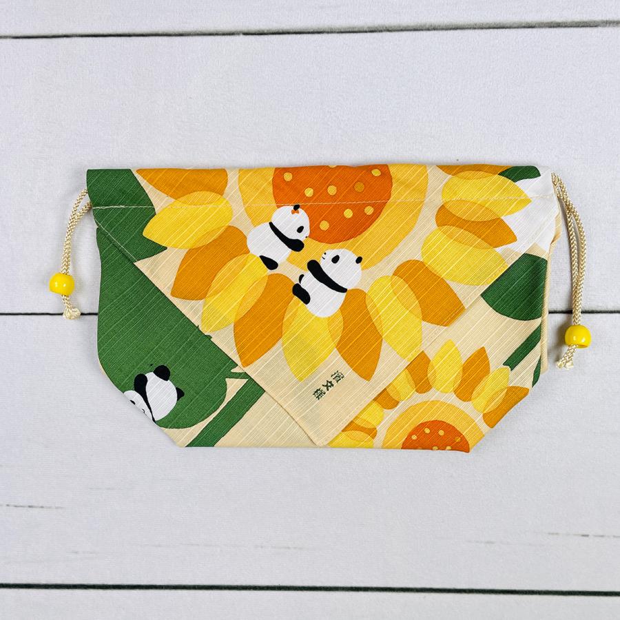 ケイス 濱文様 お弁当巾着 向日葵とパンダ 20835 :28010400:モフタス・ストア ヤフー店 - 通販 - Yahoo!ショッピング