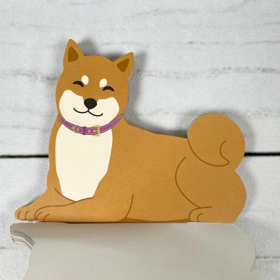 グリーティングライフ アニマルダイカットメモ ジャパニーズドッグ 伏せ（柴犬） ETN-148 : モフタス・ストア ヤフー店 - 通販 - Yahoo!ショッピング