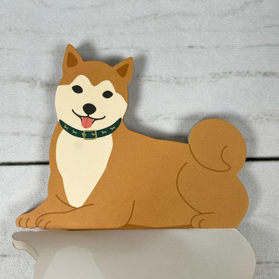 グリーティングライフ アニマルダイカットメモ ジャパニーズドッグ 伏せ（柴犬） ETN-148 : モフタス・ストア ヤフー店 - 通販 - Yahoo!ショッピング