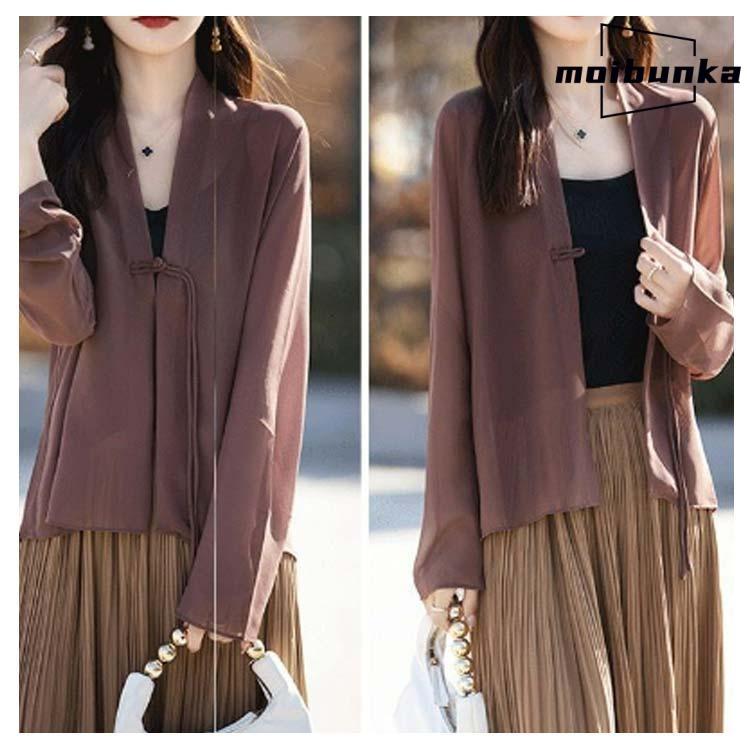 シアーカーディガン 前開き シアー ノーカラー レディース シアー